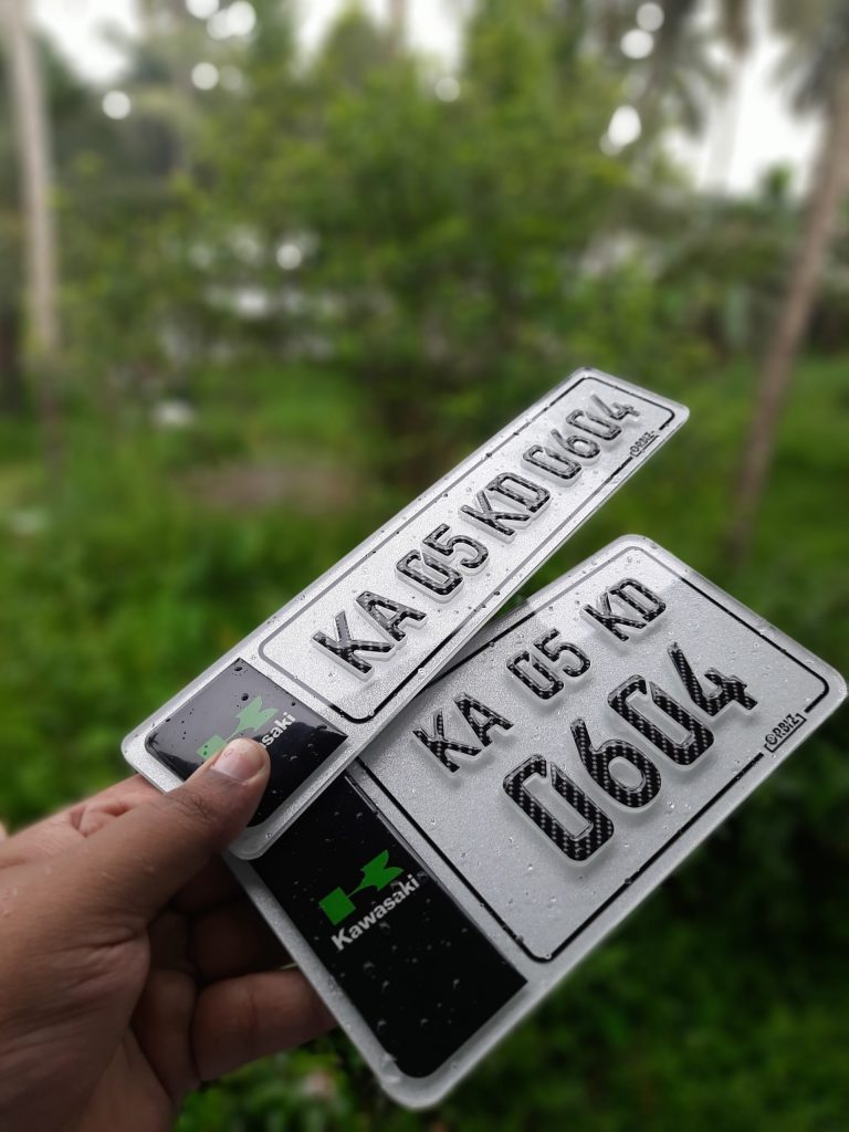 Crystal 3D Bike Number Plate - NPD | NumberPlateDesign.com