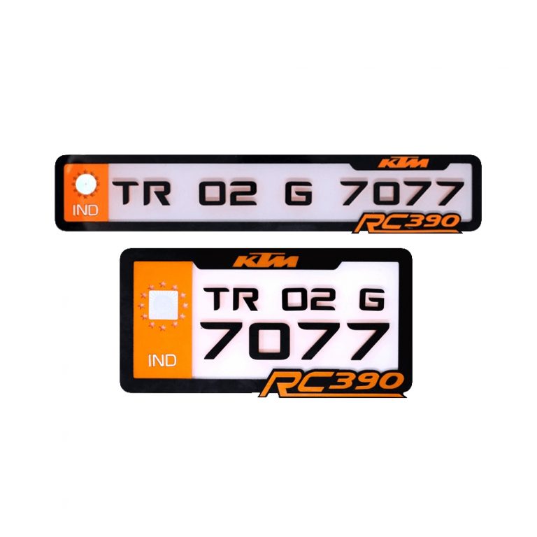 KTM Bike Number Plate - NPD | NumberPlateDesign.com