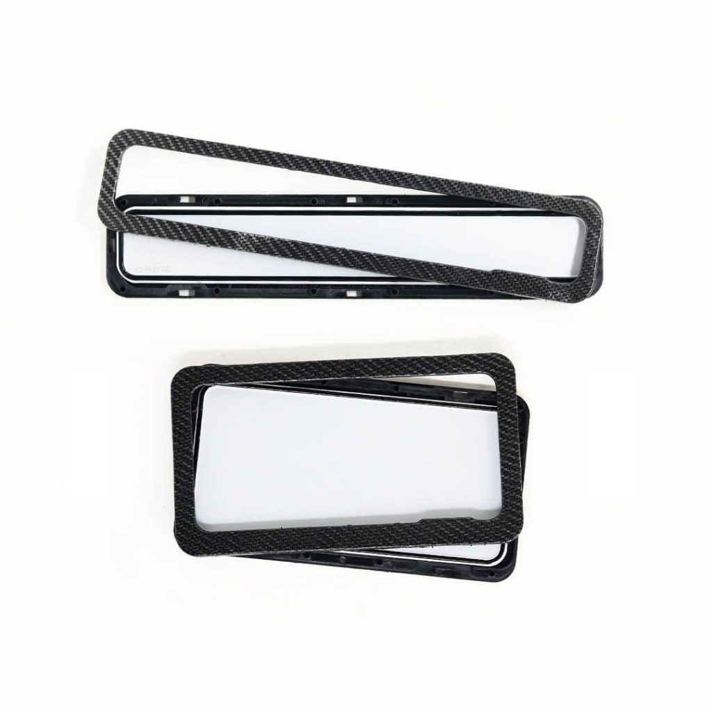 Premium Carbon Fiber Bike Number Plate Frame - NPD | NumberPlateDesign.com