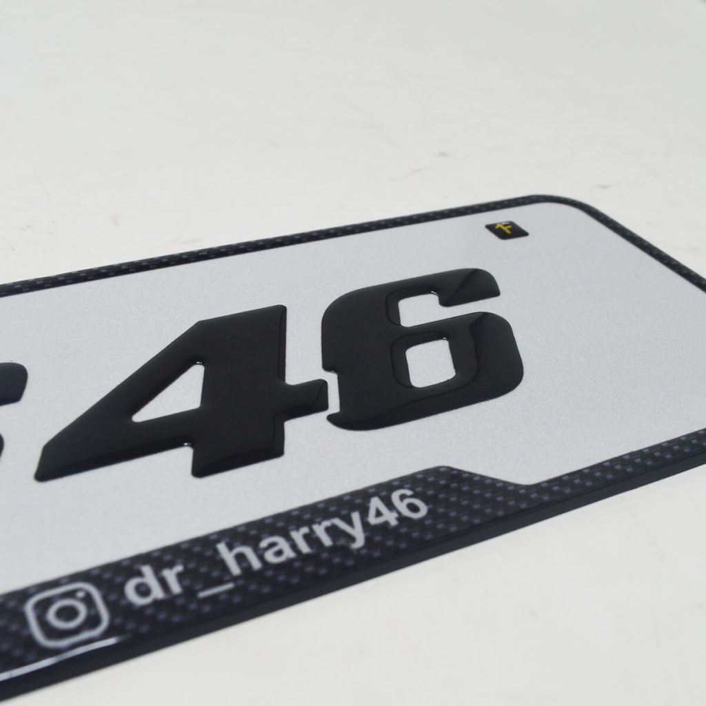 VR46 Gel Number Plate - NPD | NumberPlateDesign.com