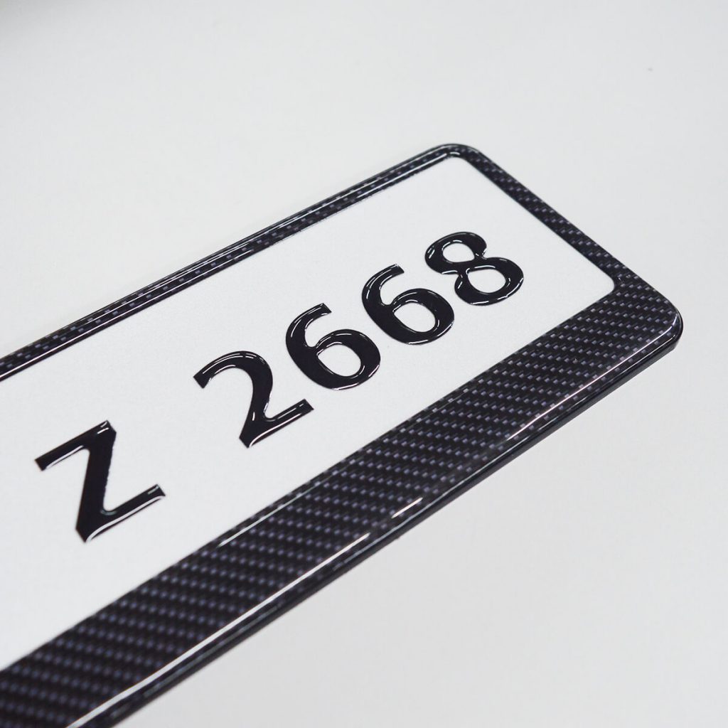 IND Blue Gel Number Plate - NPD | NumberPlateDesign.com