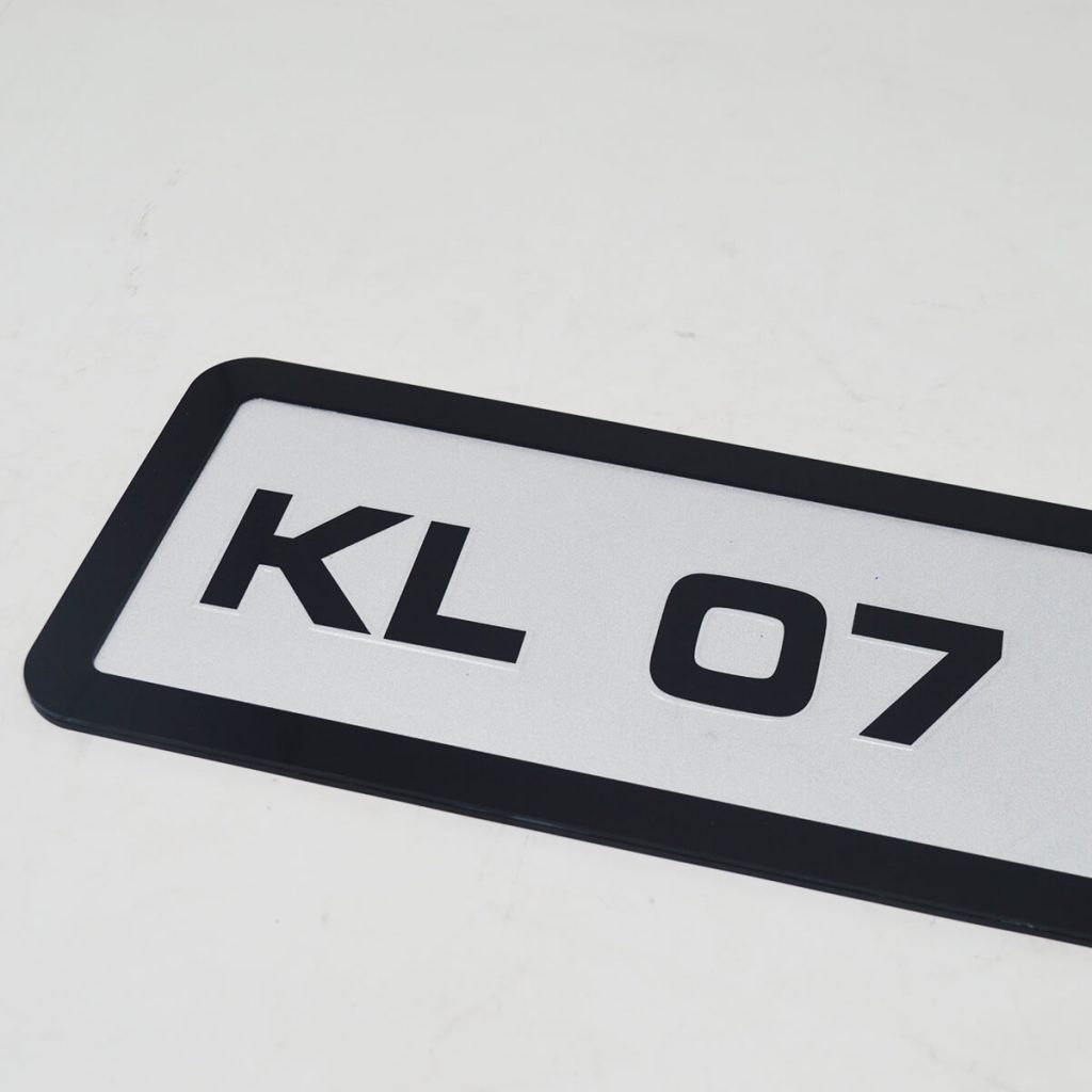 Customized Sticker Punching Number Plate - NPD | NumberPlateDesign.com