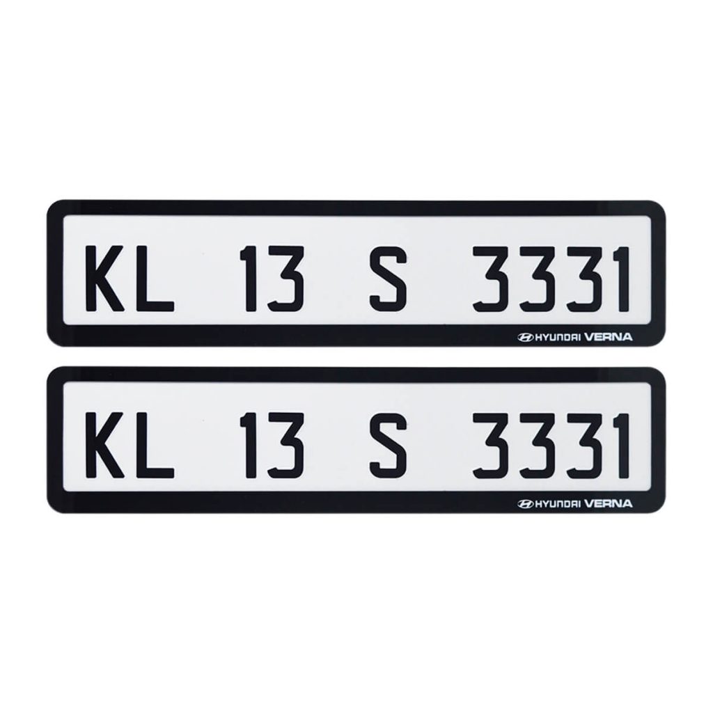 CAR STICKER PUNCHING PLATE - NPD | NumberPlateDesign.com
