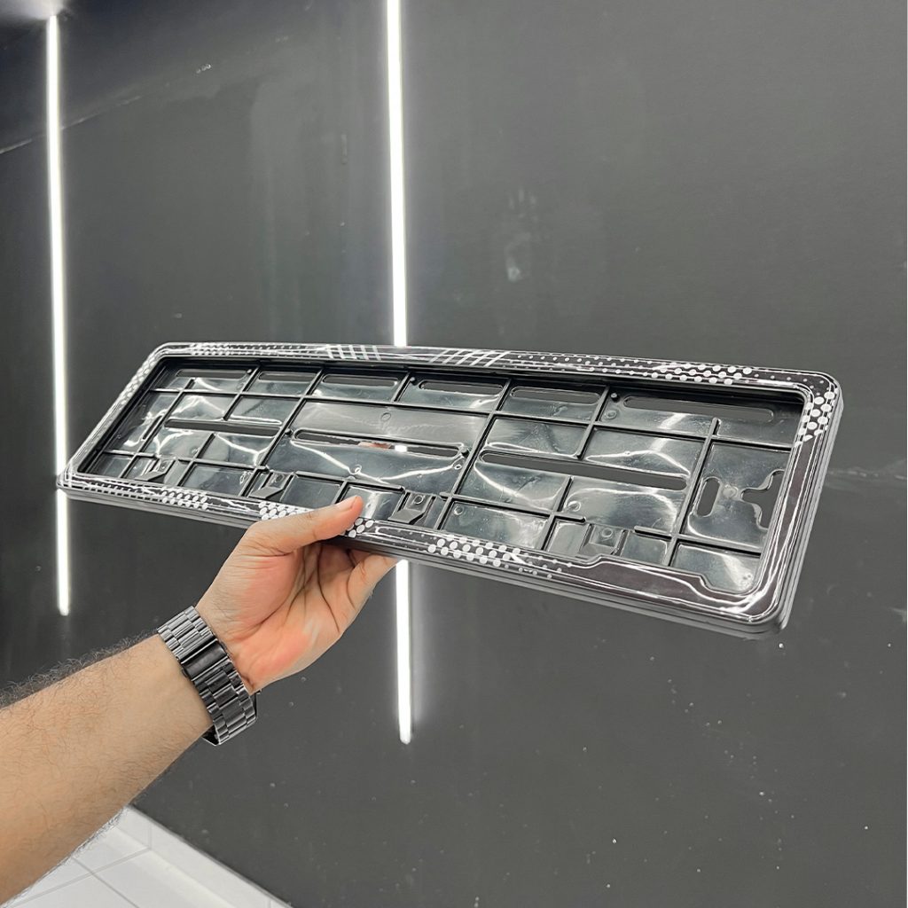 HSRP Car Number Plate Gel Frame Set - Black & White - NPD ...