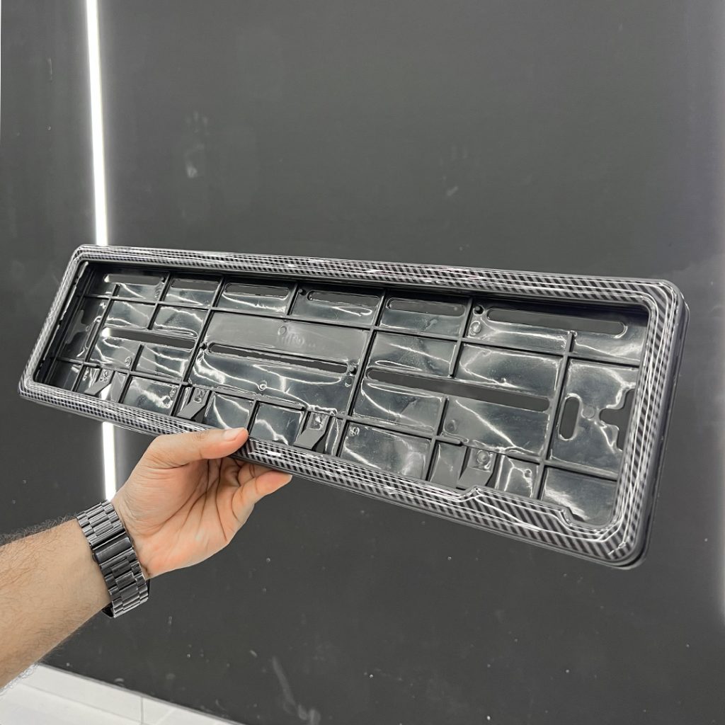 HSRP Car Number Plate Gel Frame-CARBON - NPD | NumberPlateDesign.com