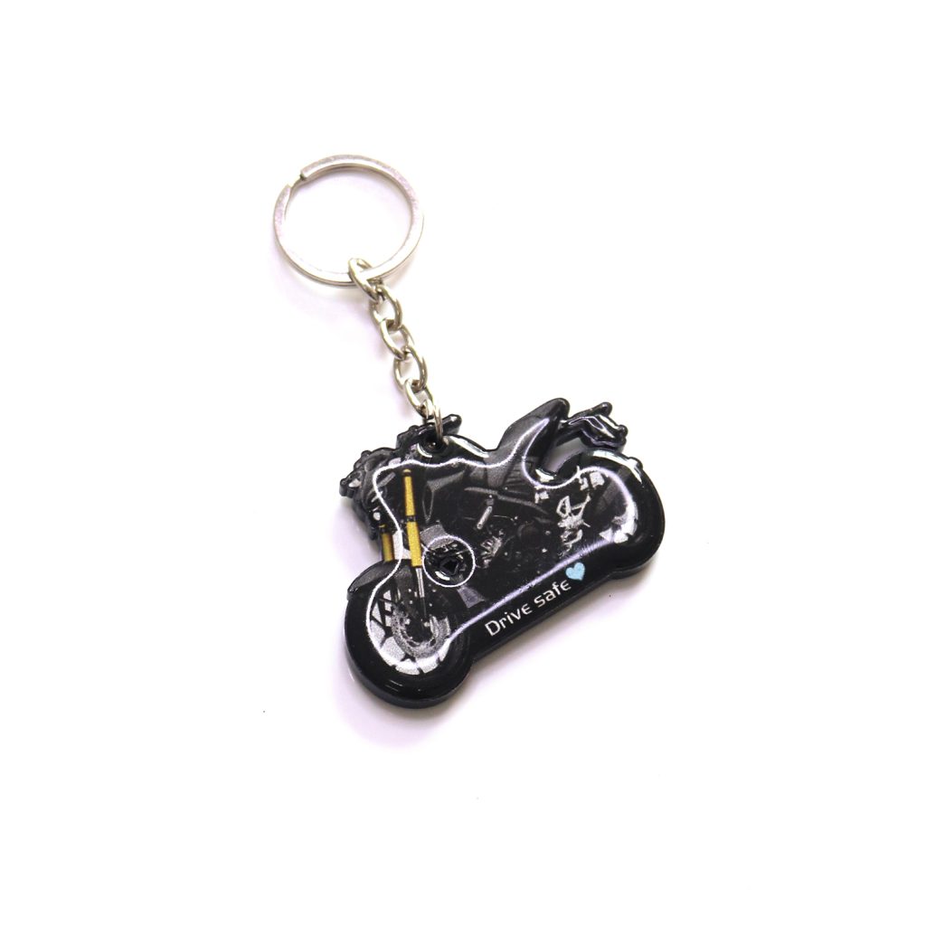 Custom Bike Shape Keychain - NPD | NumberPlateDesign.com