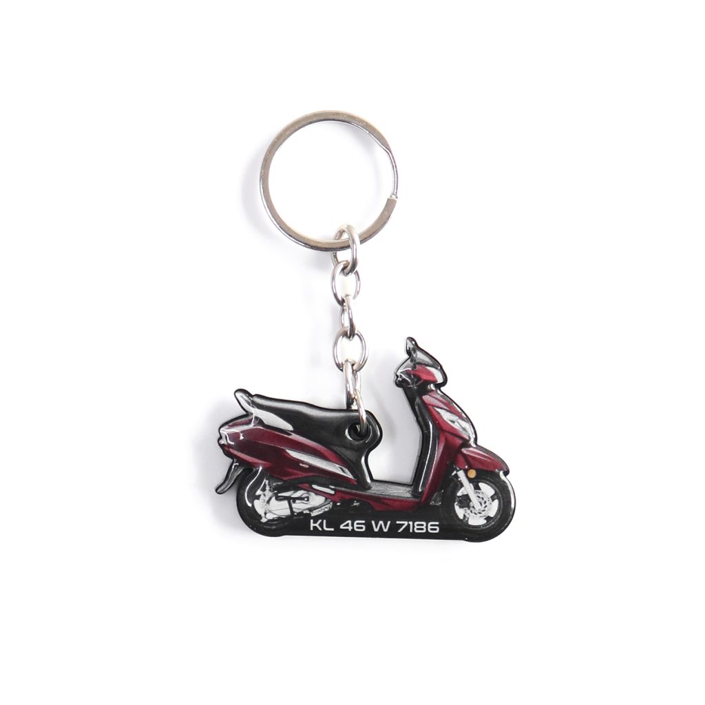 Custom Bike Shape Keychain - NPD | NumberPlateDesign.com