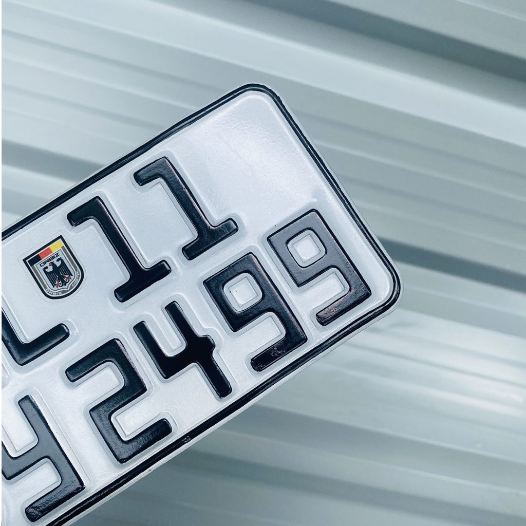 Spanish Bike Aluminium Number Plate - NPD | NumberPlateDesign.com