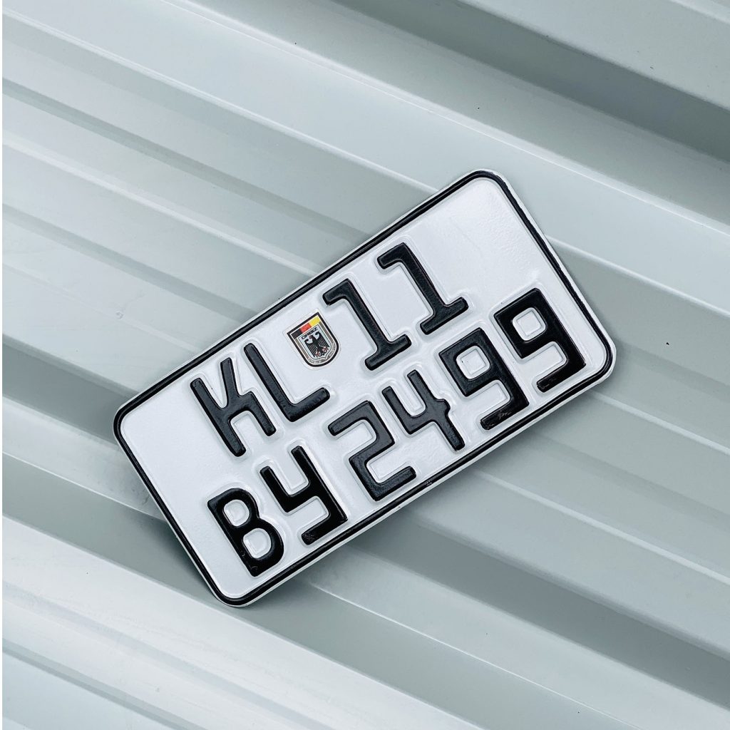 Spanish Bike Aluminium Number Plate - NPD | NumberPlateDesign.com