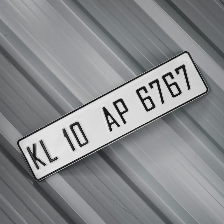 Traffic Font Car Aluminium Punching Number Plate - NPD ...