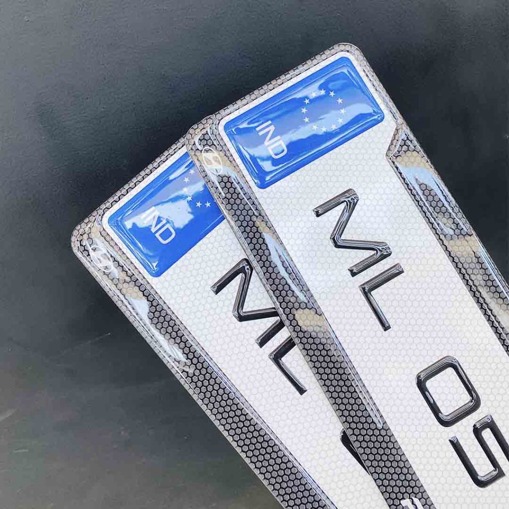 Customized Car Gel Number Plate - NPD | NumberPlateDesign.com