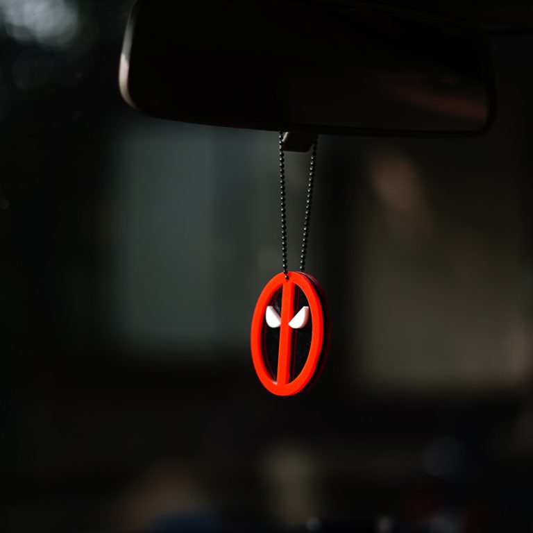 Deadpool Car Mirror Hanging - NPD | NumberPlateDesign.com