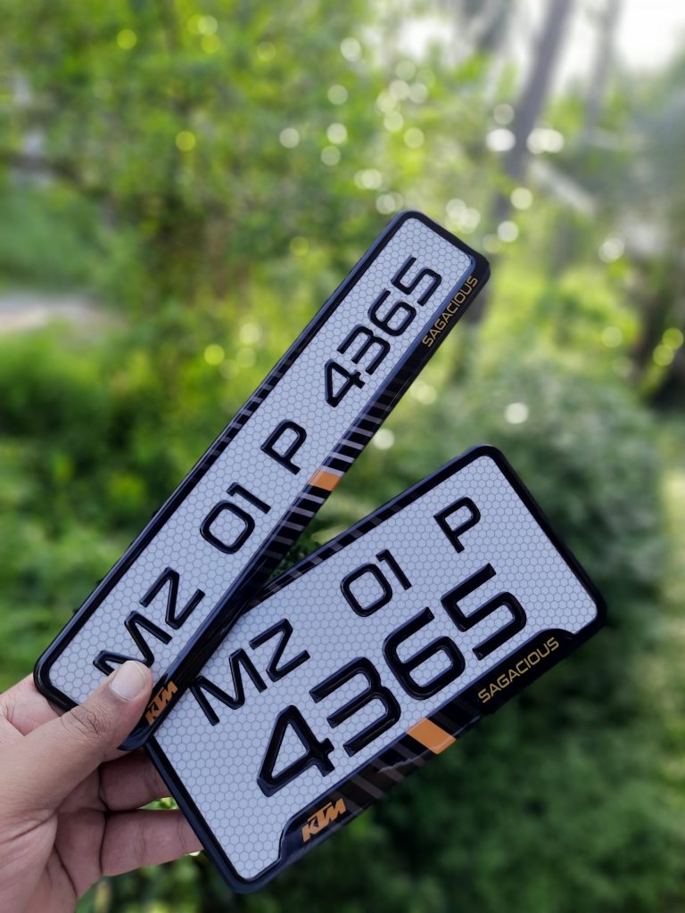 KTM Bike Number Plates -KTM Bike Number Plate Design Online