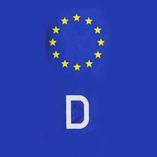 GERMAN TYPE B SERIES - Car Front Number Plate